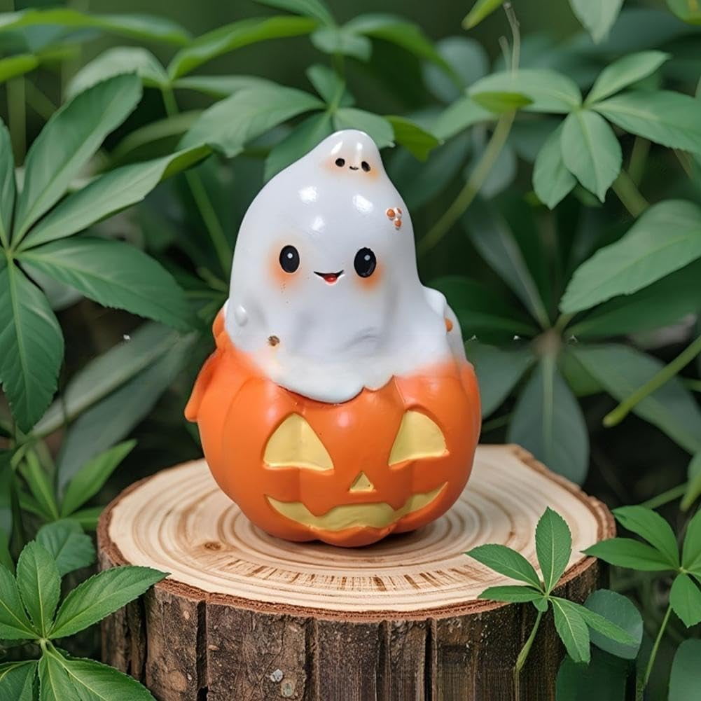 Cute Ghost Halloween Decorations Indoor, Mini Cute Resin Ghosts with ...