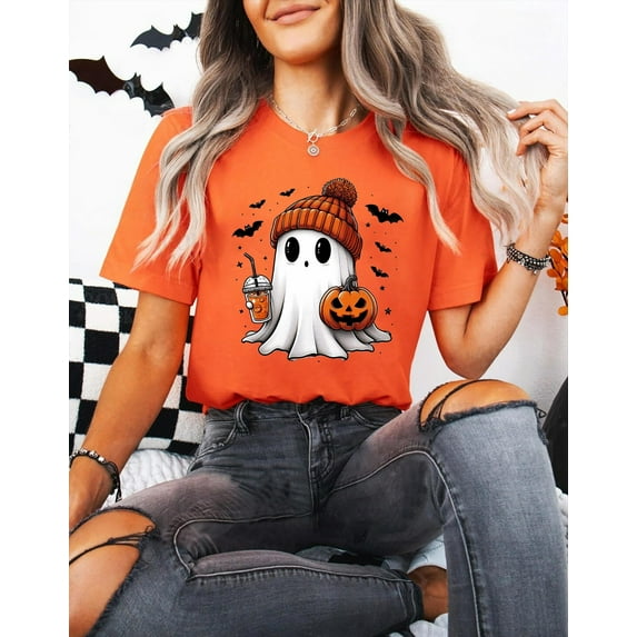 Cute Ghost Halloween Shirt Spooky Ghost, Ghost Boo Shirt, Cute Ghost T ...