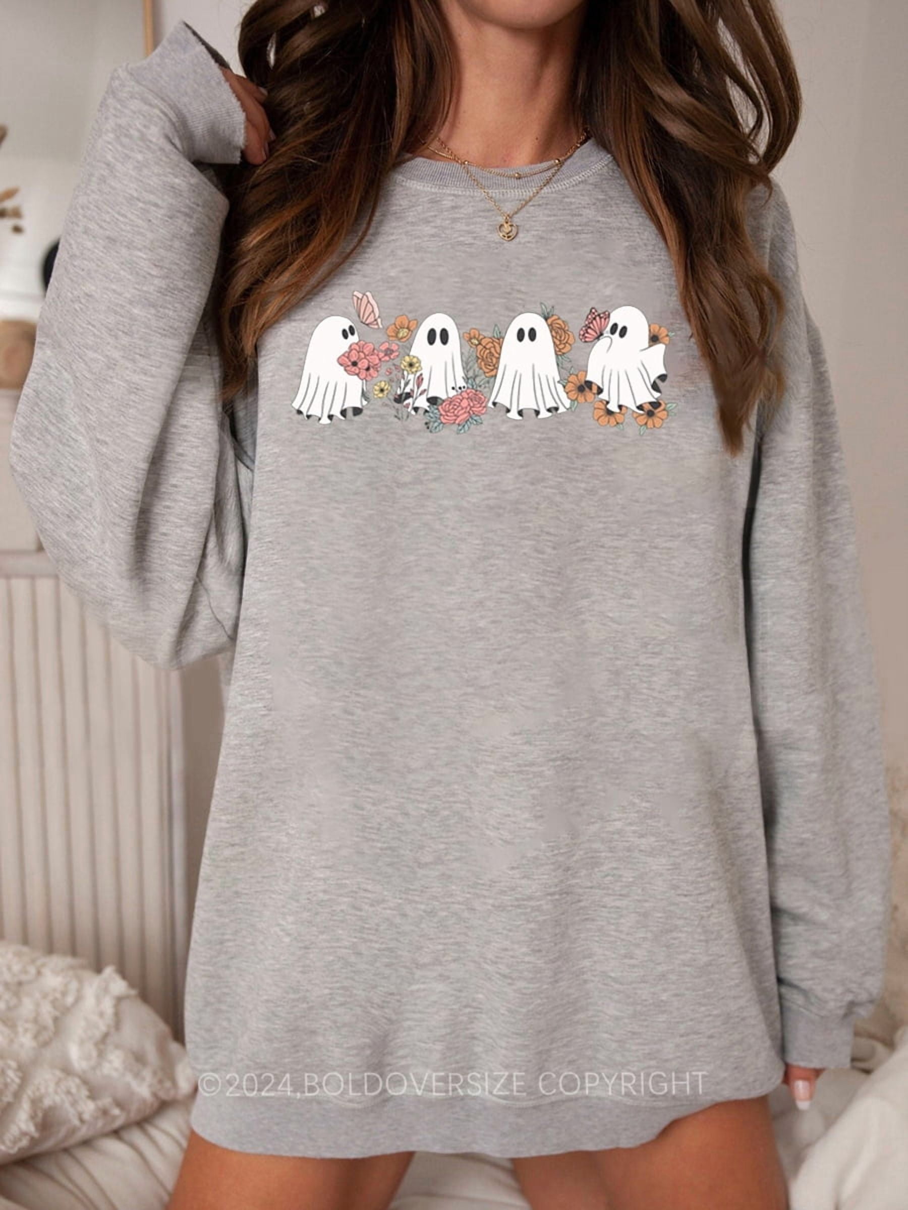 Cute Ghost Halloween T-Shirt 2 - Walmart.com