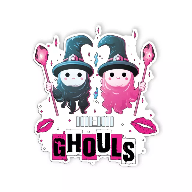 Cute Ghost Mean Ghouls Halloween Costume Spooky Season Phone Decal ...