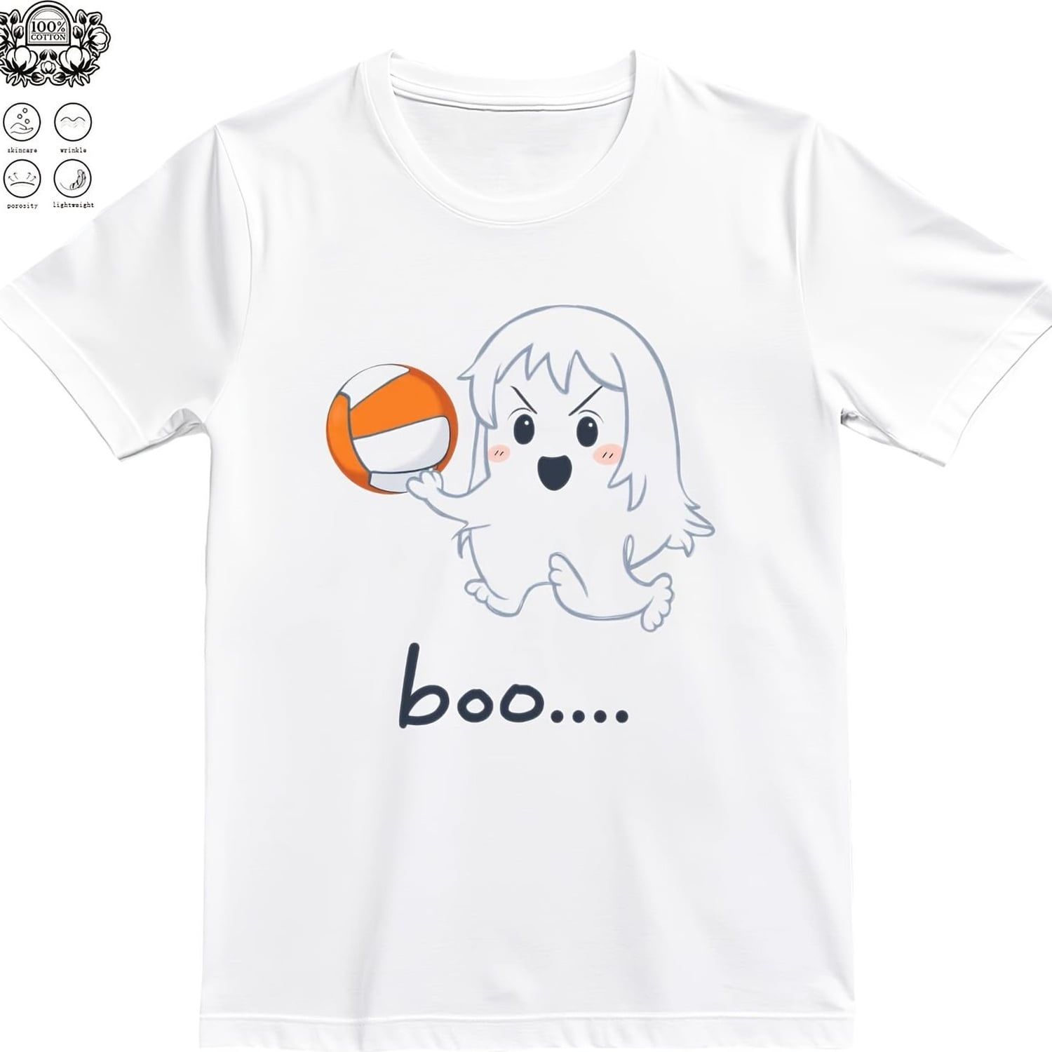 Cute Ghost Playing Volleyball Sport Player Halloween Costume T-S1Hirt.8 ...