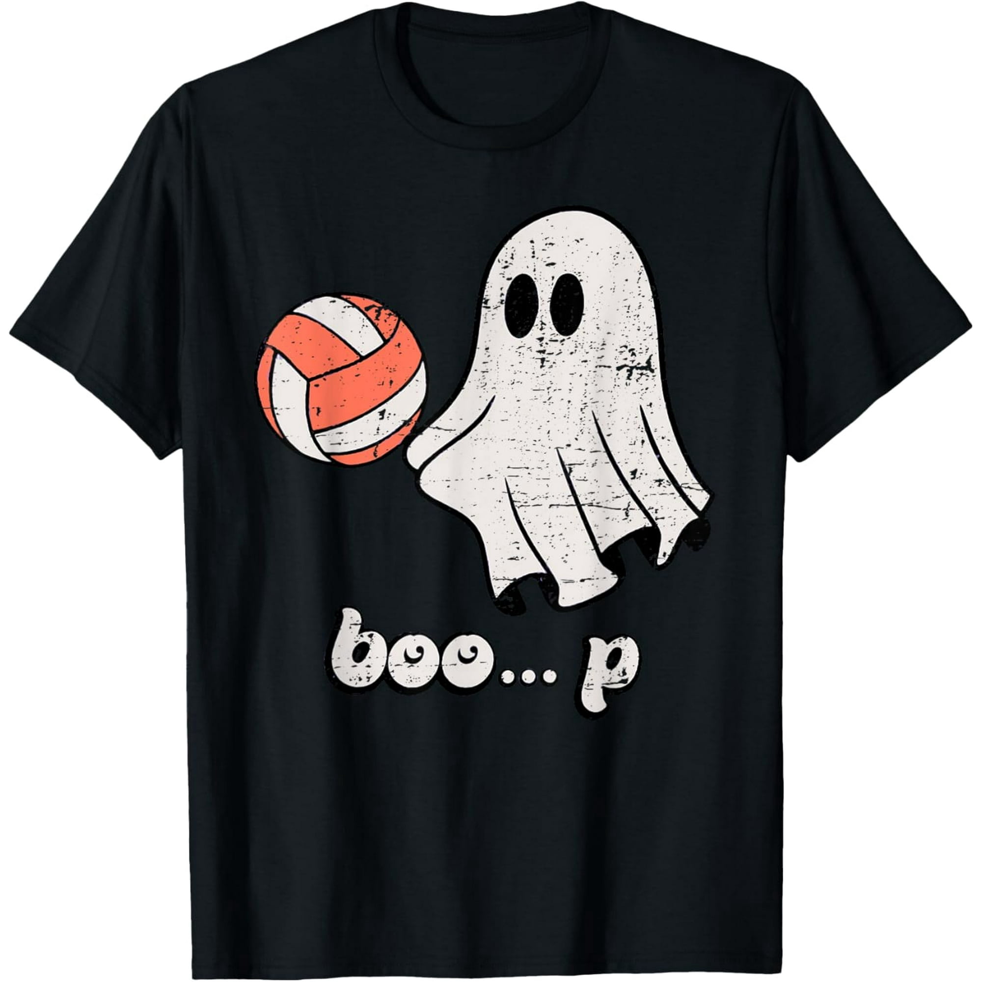 Cute Ghost Playing Volleyball Sport Player Halloween Costume T-Shirt ...