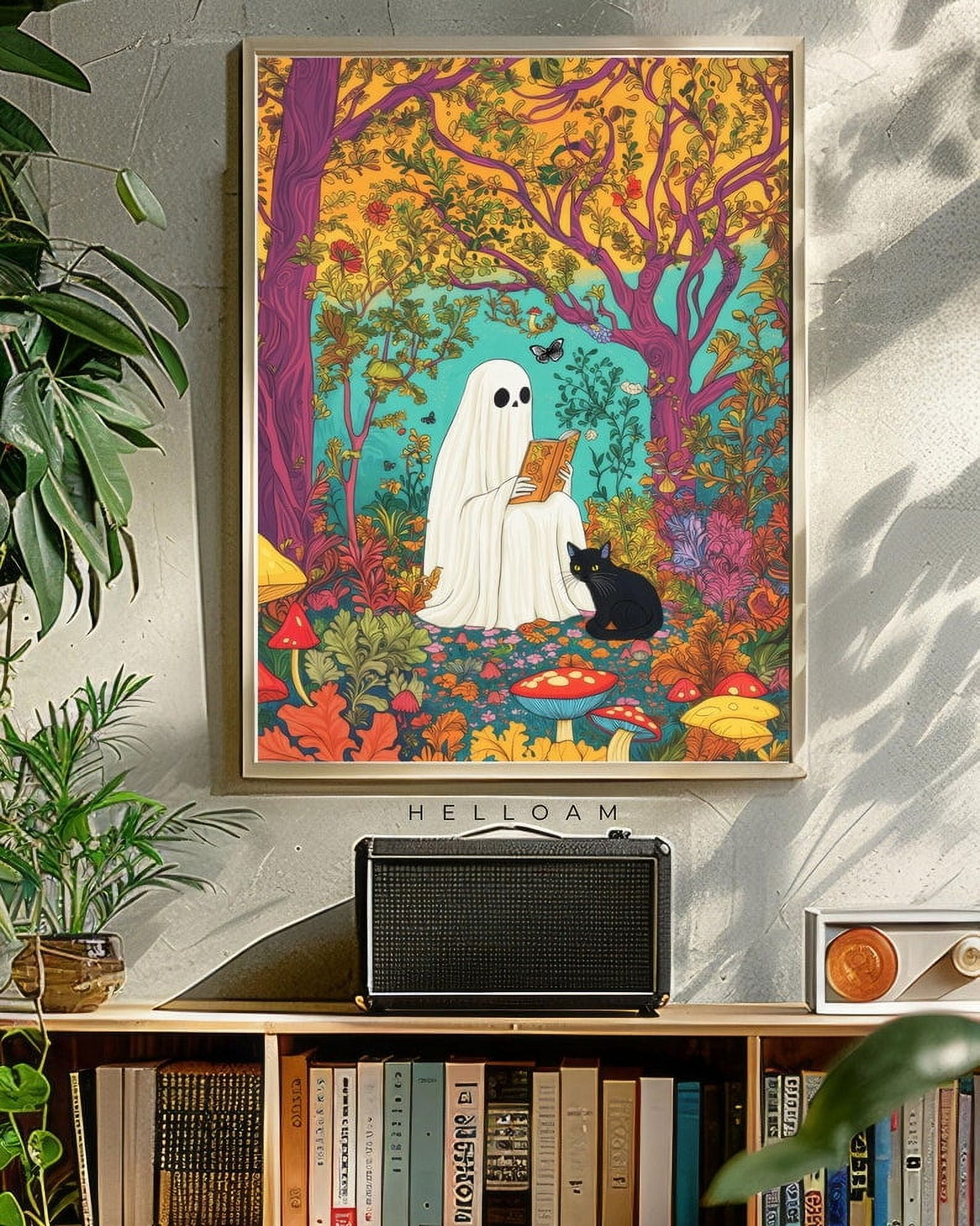 Cute Ghost Reading, Romantic Dark Academia, Moody Cottagecore Spooky ...