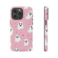 Cute Ghost Spirit White Pink Halloween Art Phone Case 17 16 15 14 13 12 ...