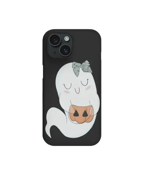 Cute Ghost Spooky Halloween Boo Funny Phone Case for iPhone 16 15 14 13 ...