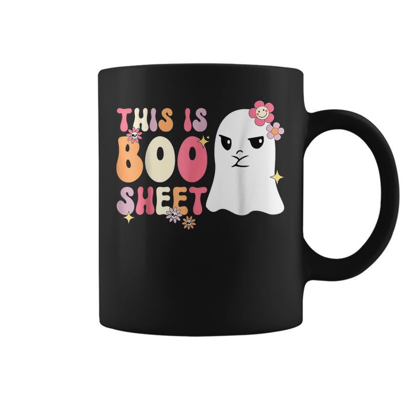 Cute Ghost Spooky Halloween This Is Boo Sheet Retro Groovy C - Walmart.com