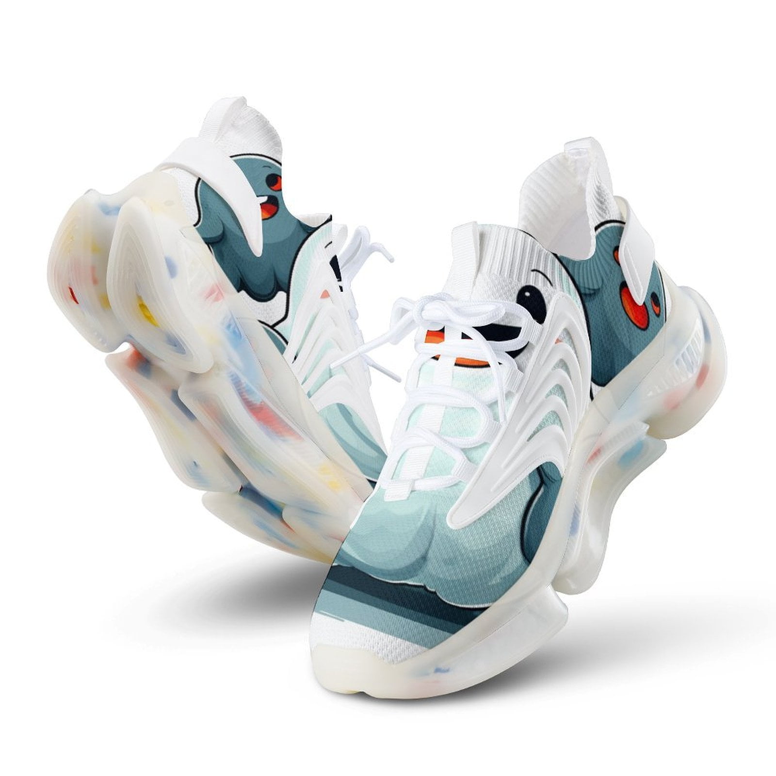 Cute Ghost Squad Walking Shoes for Men Woman Lightweight Tennis Fashion ...