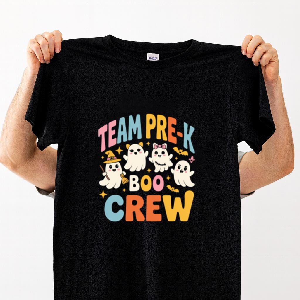 Cute Ghost Team Pre K Teacher Student Boo Crew Unisex T-Shirt, up to ...