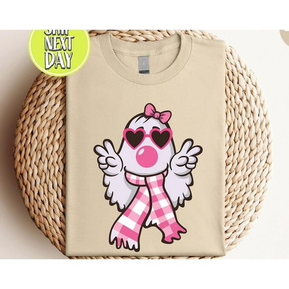 Cute Ghost Tshirt: Shirt For Fall, Girly Ghost Tee, Ladies, Party ...