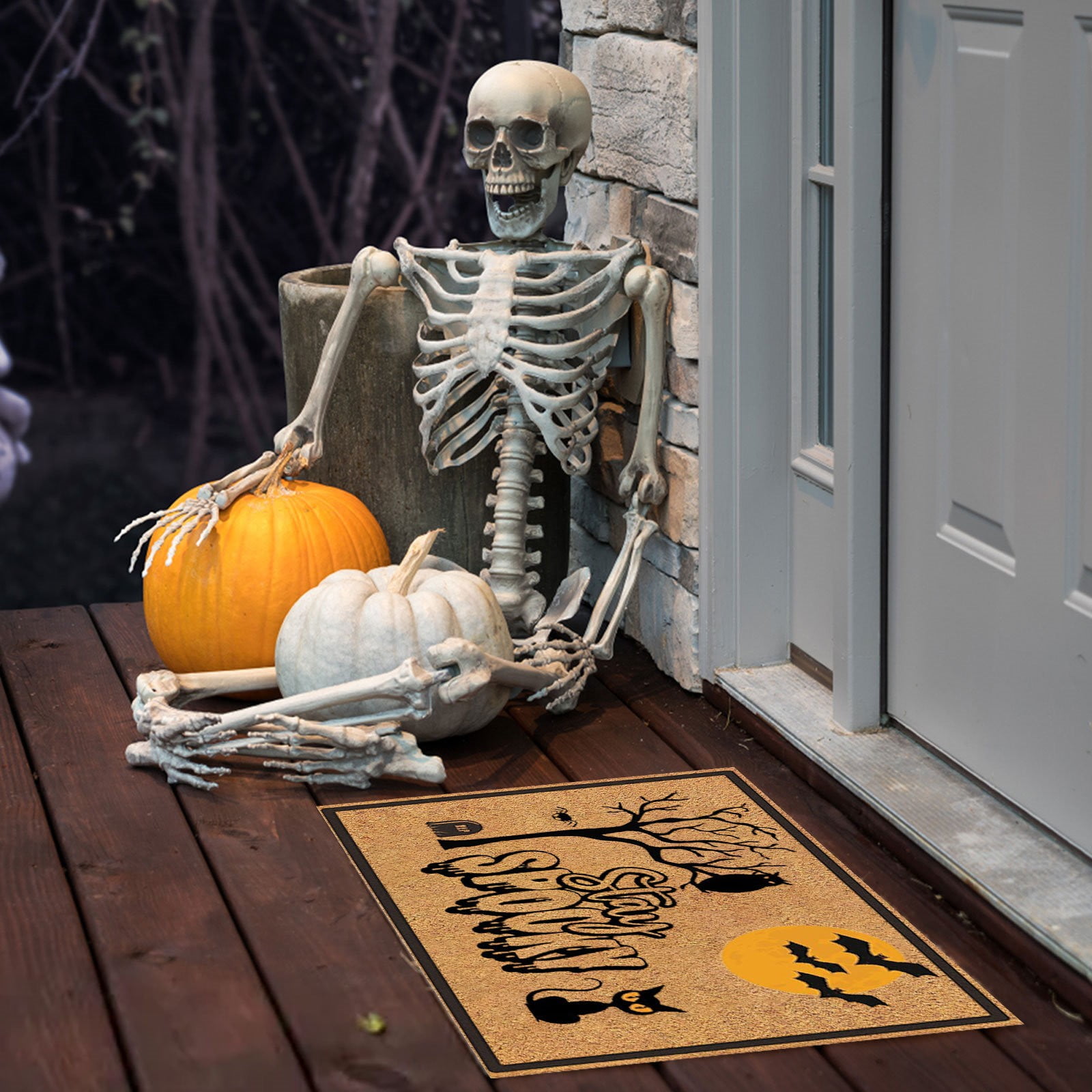 Cute Ghost Welcome Mat, Decorative Welcome Mat, Front Door Outdoor ...