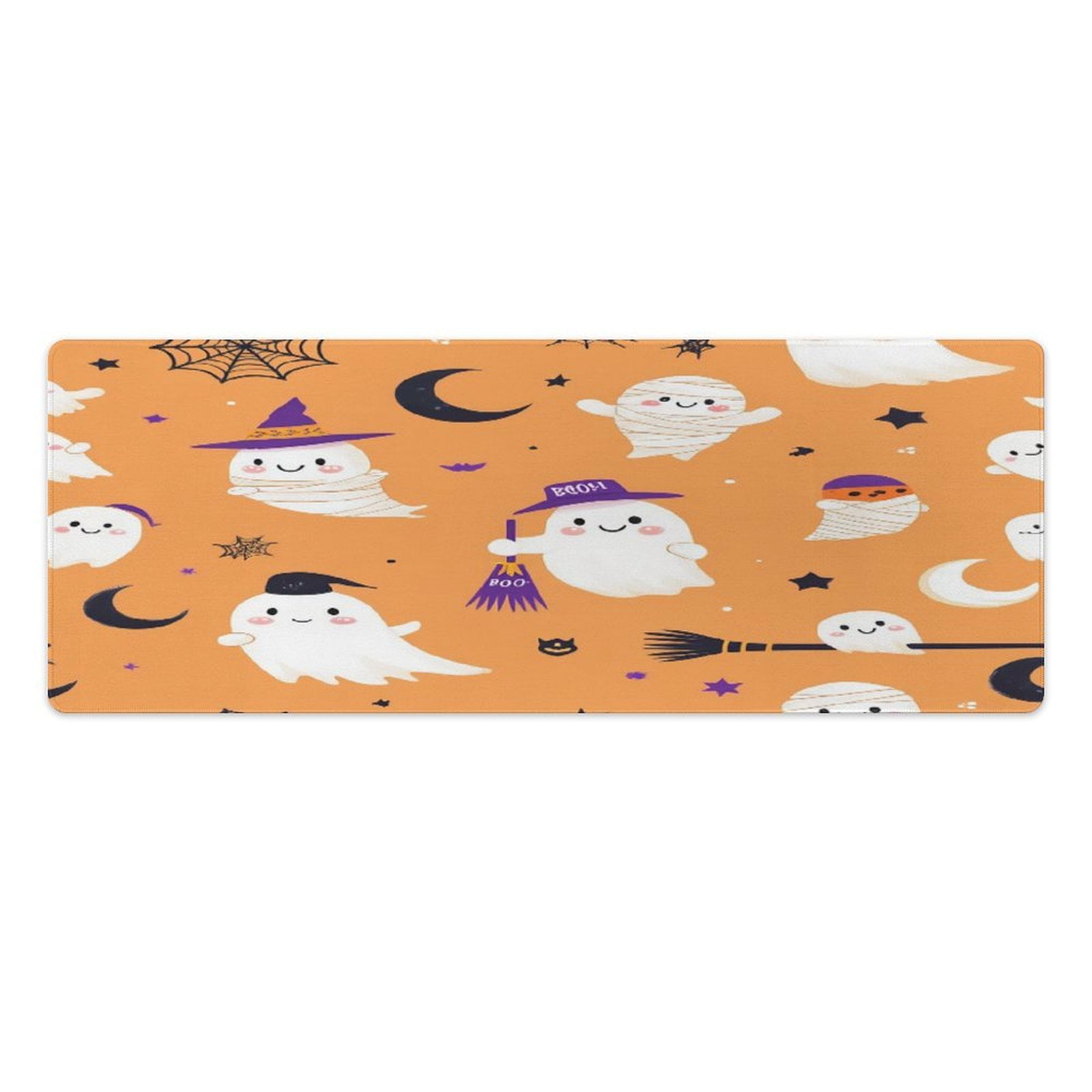 Cute Ghosts Halloween Print 2 PCS Anti Fatigue Rugs Pvc Non Skid ...