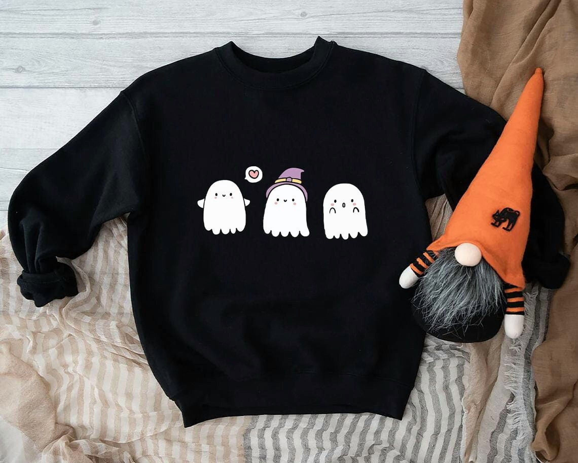 Cute Ghosts Sweatshirt, , Party Outfit, Vintage Ghost Sweatshirt, Cool ...