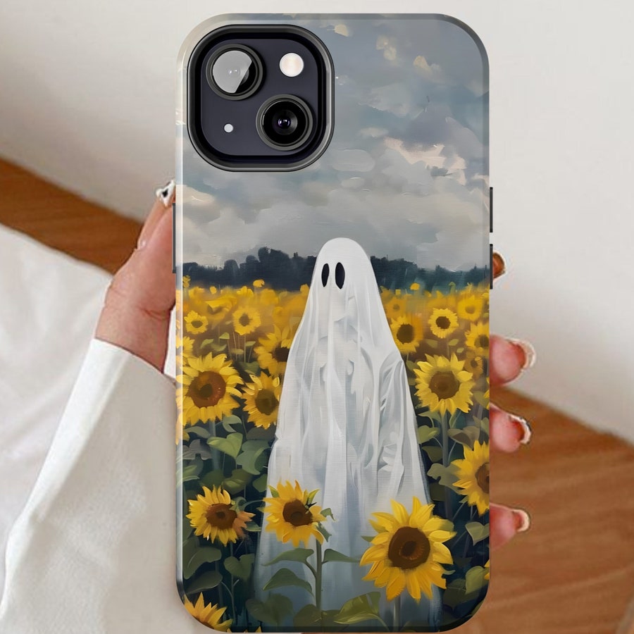 Cute Ghosts in a Sunflower Garden Floral Halloween Horror Theme Case 11 ...