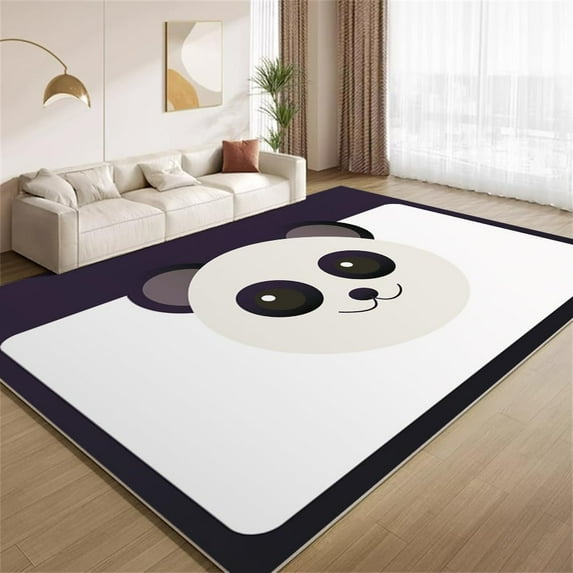 Cute Giant Panda Rug 3x4ft Small Area Rugs Minimalist Art Design Rugs ...