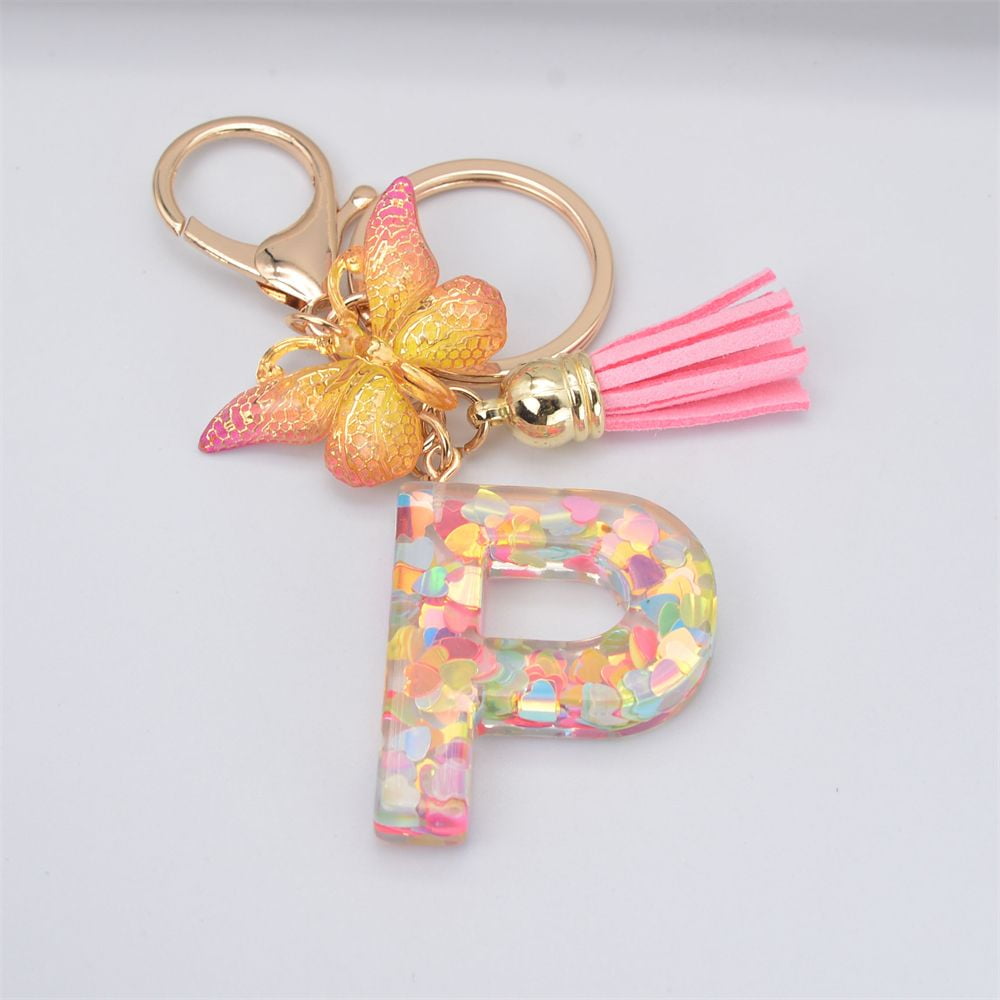 Cute Gifts Acrylic Women Crystal Pendent Key Ring Tassels Accessory ...