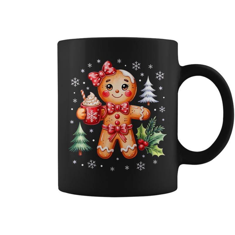 Cute Gingerbread Christmas Snow Coffee Mugs - Walmart.com