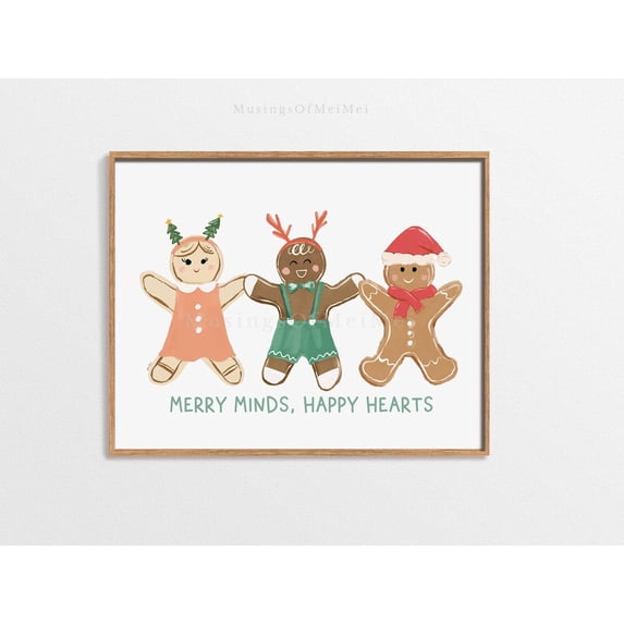 Cute Gingerbread Decorclassroom Bulletin Board Room Art Playful Festive ...