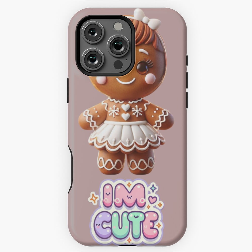 Cute Gingerbread Girl Phone Case for iPhone 11 12 13 14 15 16 17 Pro ...