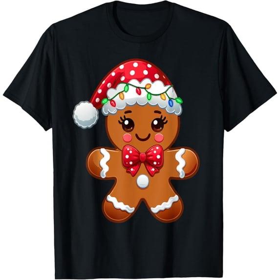Cute Gingerbread Man Baking Lover Women T-Shirt - Walmart.com
