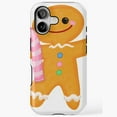 Cute Gingerbread Man Cookie Sticker iPhone 17 through 11 Pro Max ...
