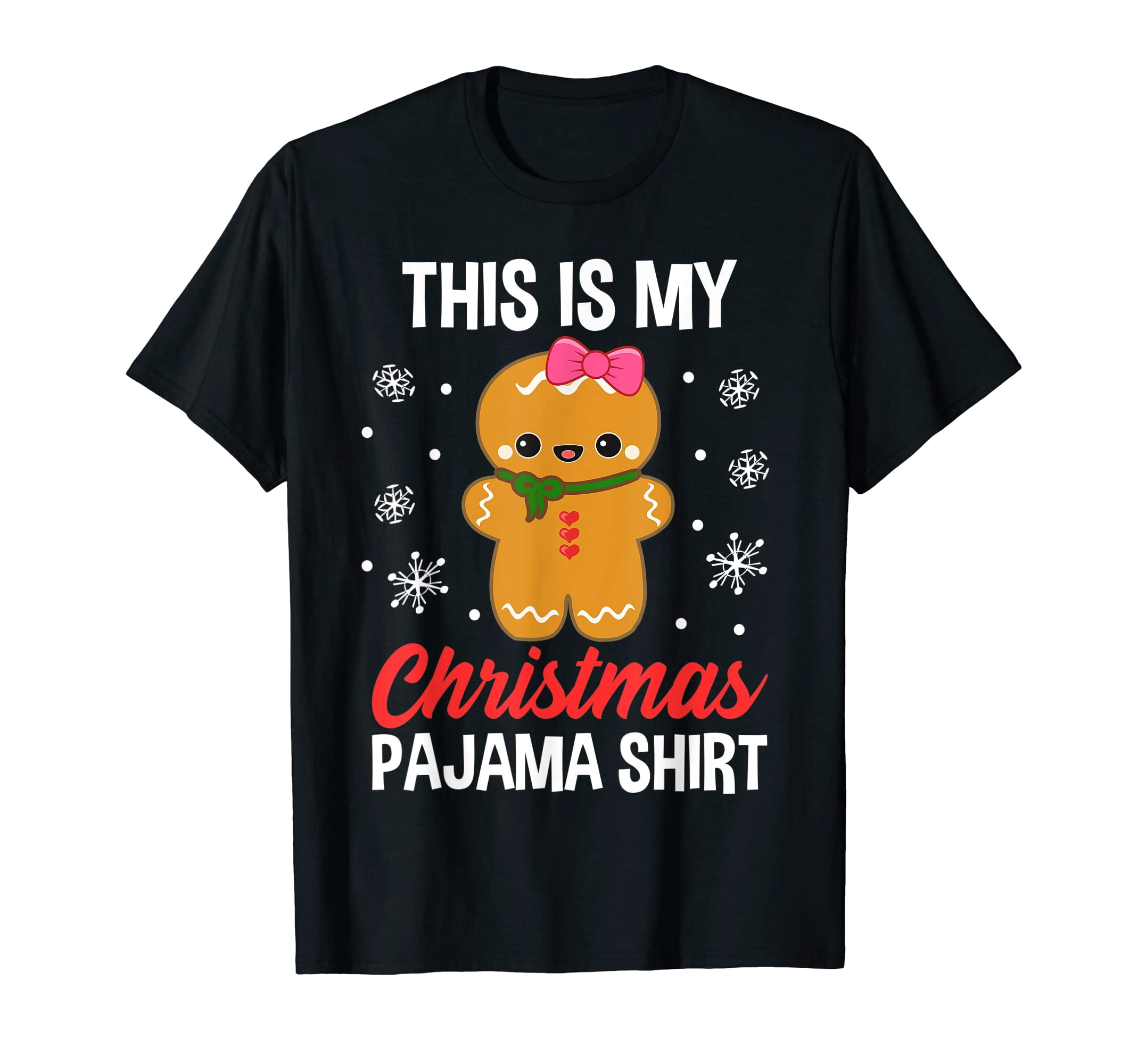 Cute Gingerbread Man T-Shirt for Men Women Merry Christmas Shirts ...