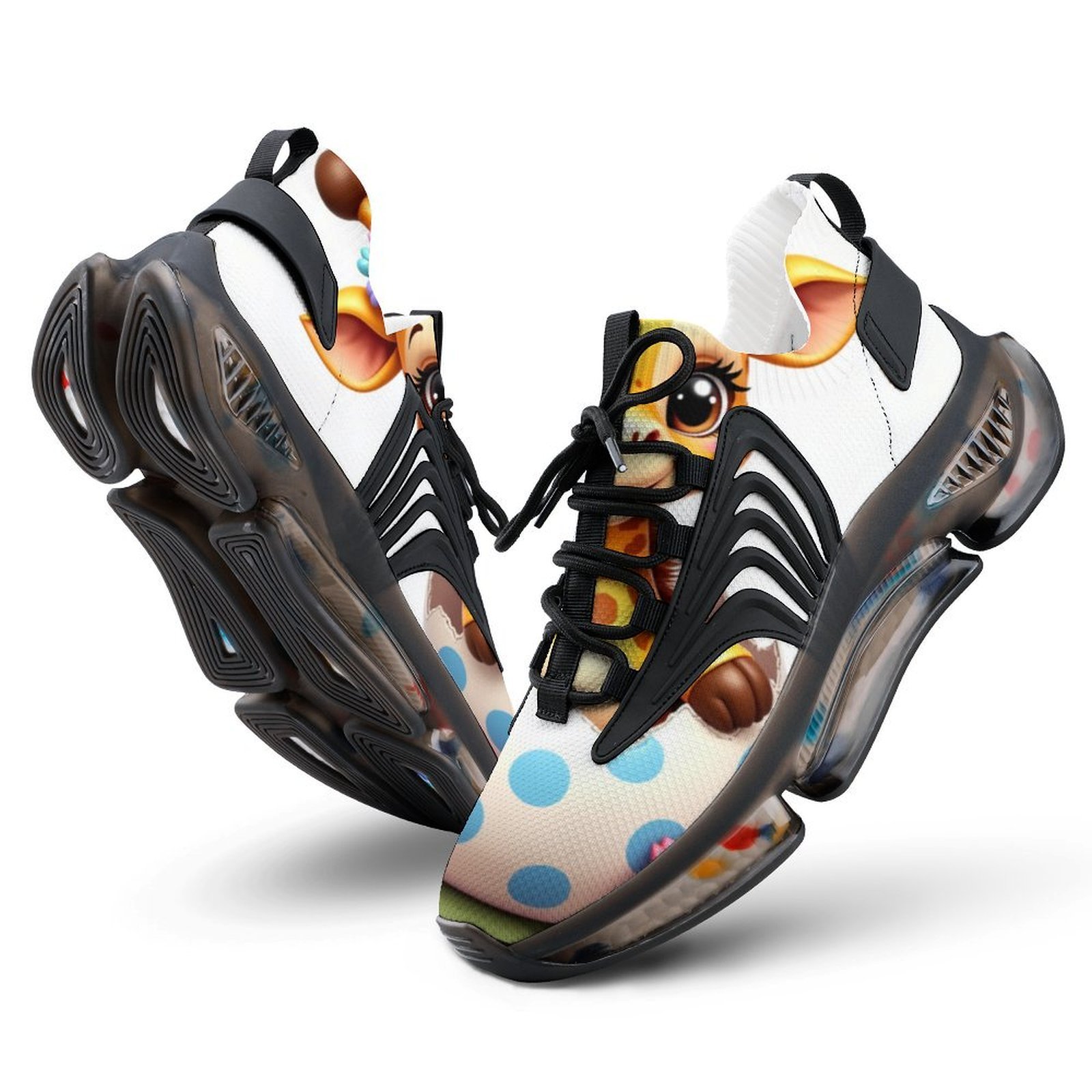 Cute Giraffe Hatched from Egg Walking Shoes for Men Woman Lightweight ...