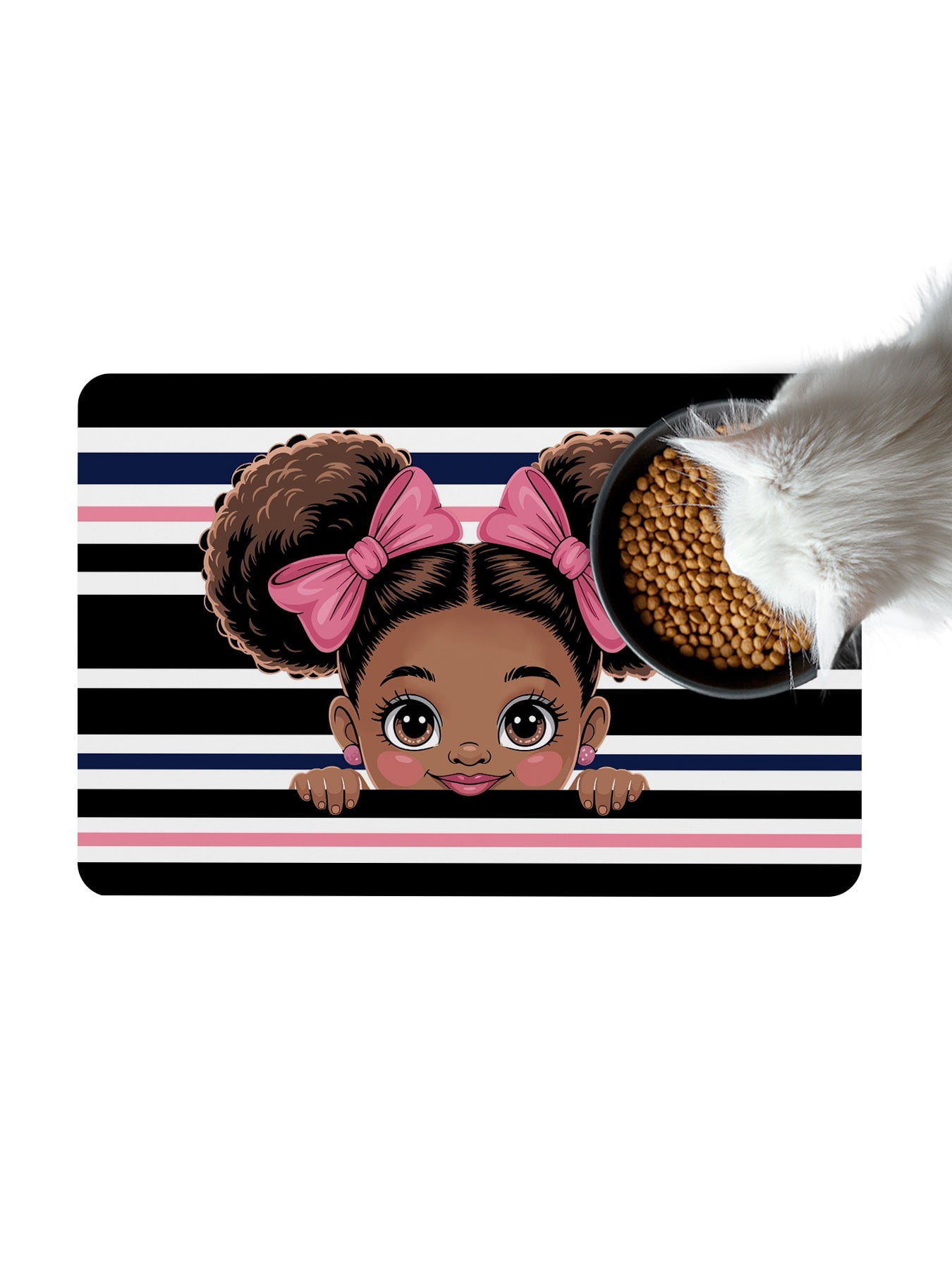 Cute Girl Doormat Non Slip Diatomaceous Earth Door Mat Absorbent Quick ...