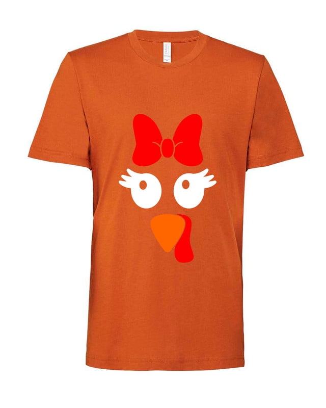 Cute Girl Turkey Thanksgiving t shirt - Walmart.com