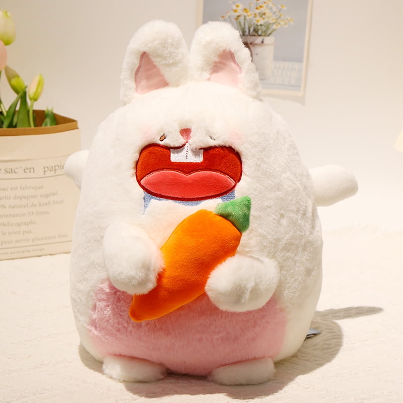 Cute Gluttonous Cat Plush Toy Hug Carrot Rabbit Doll Ragdoll Doll Shark ...