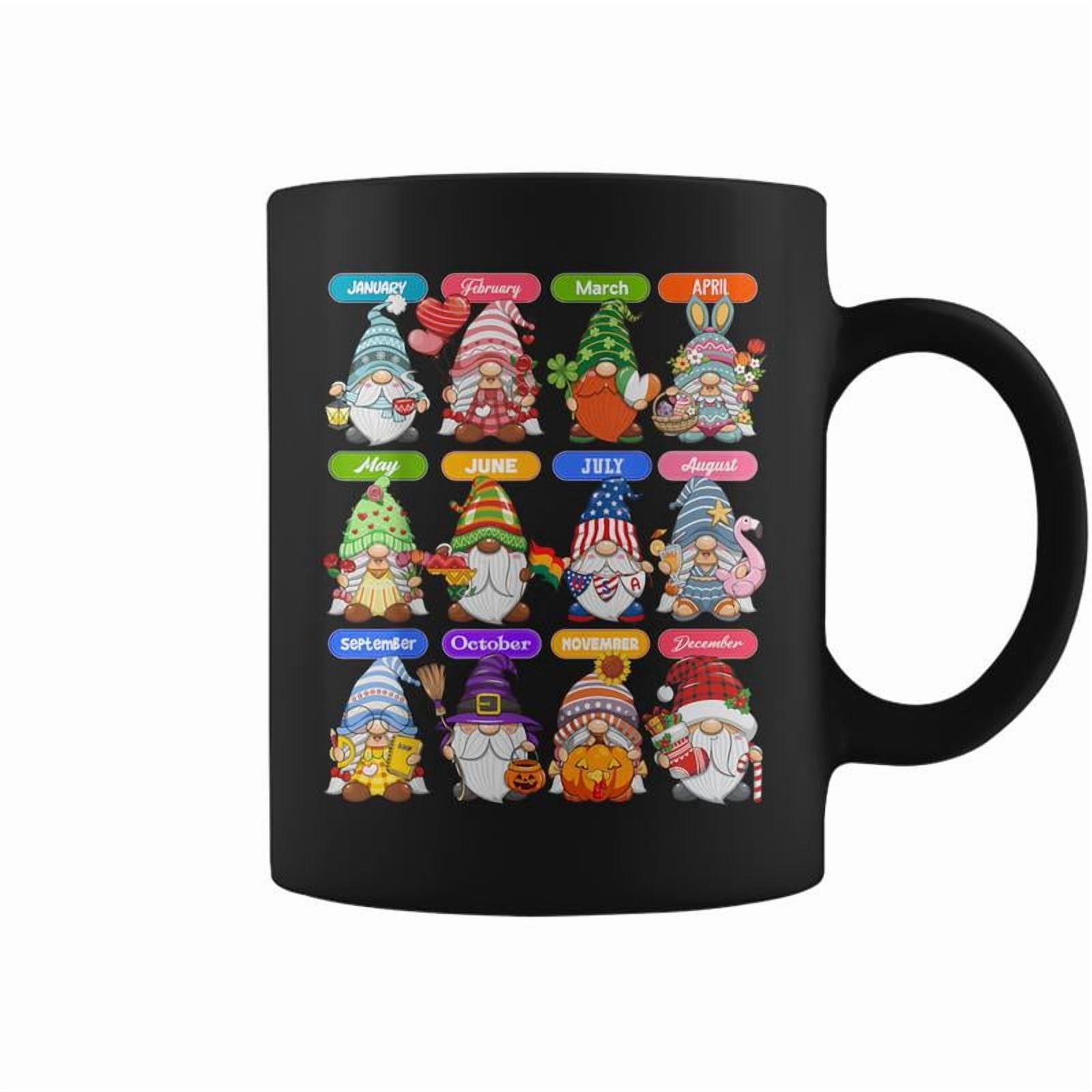 Cute Gnome Every Season Holiday Gnomes 12 Months Of Gnomes Coffee Mugs ...