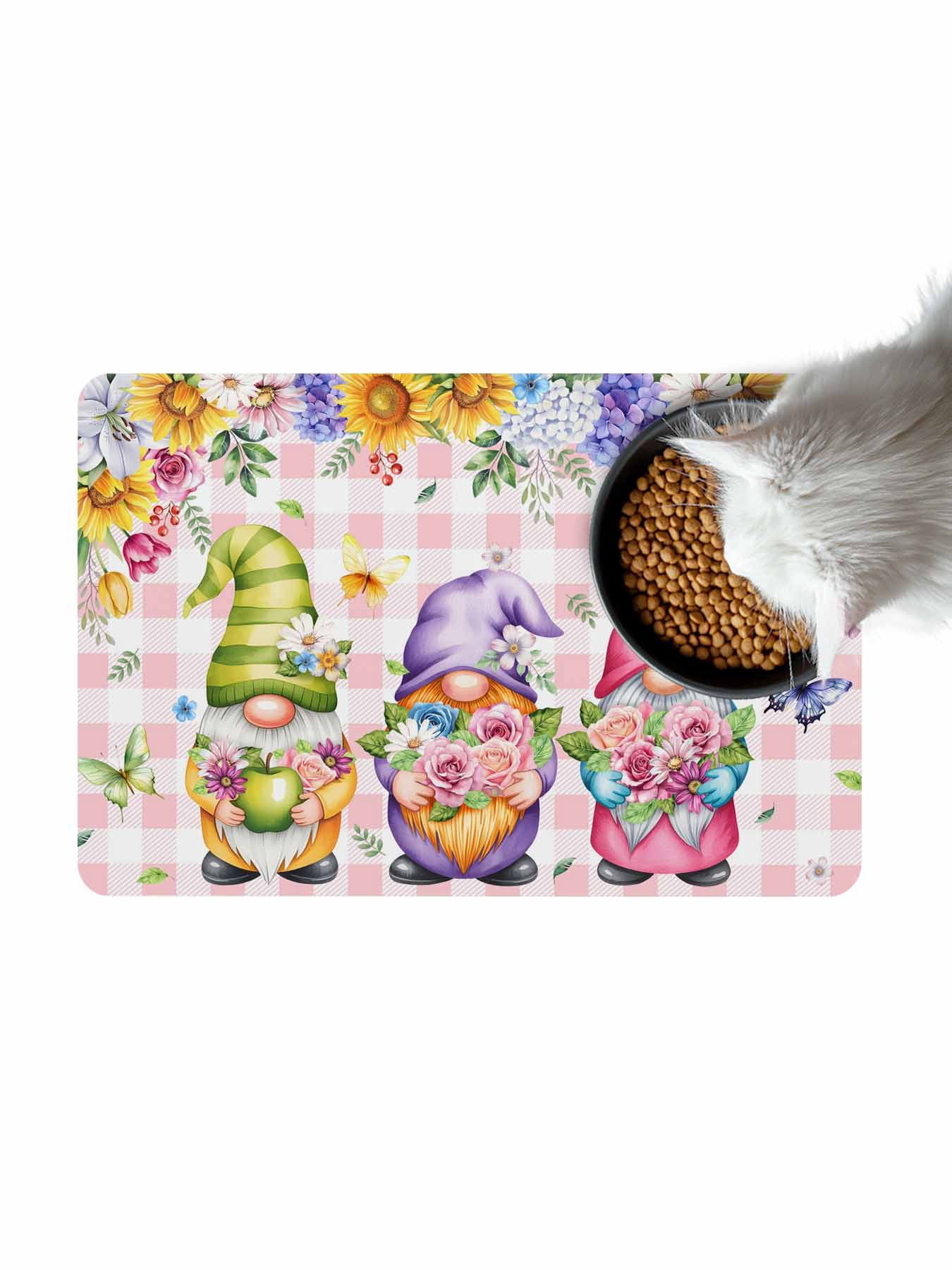 Cute Gnomes Doormat Non Slip Diatomaceous Earth Door Mat Absorbent ...