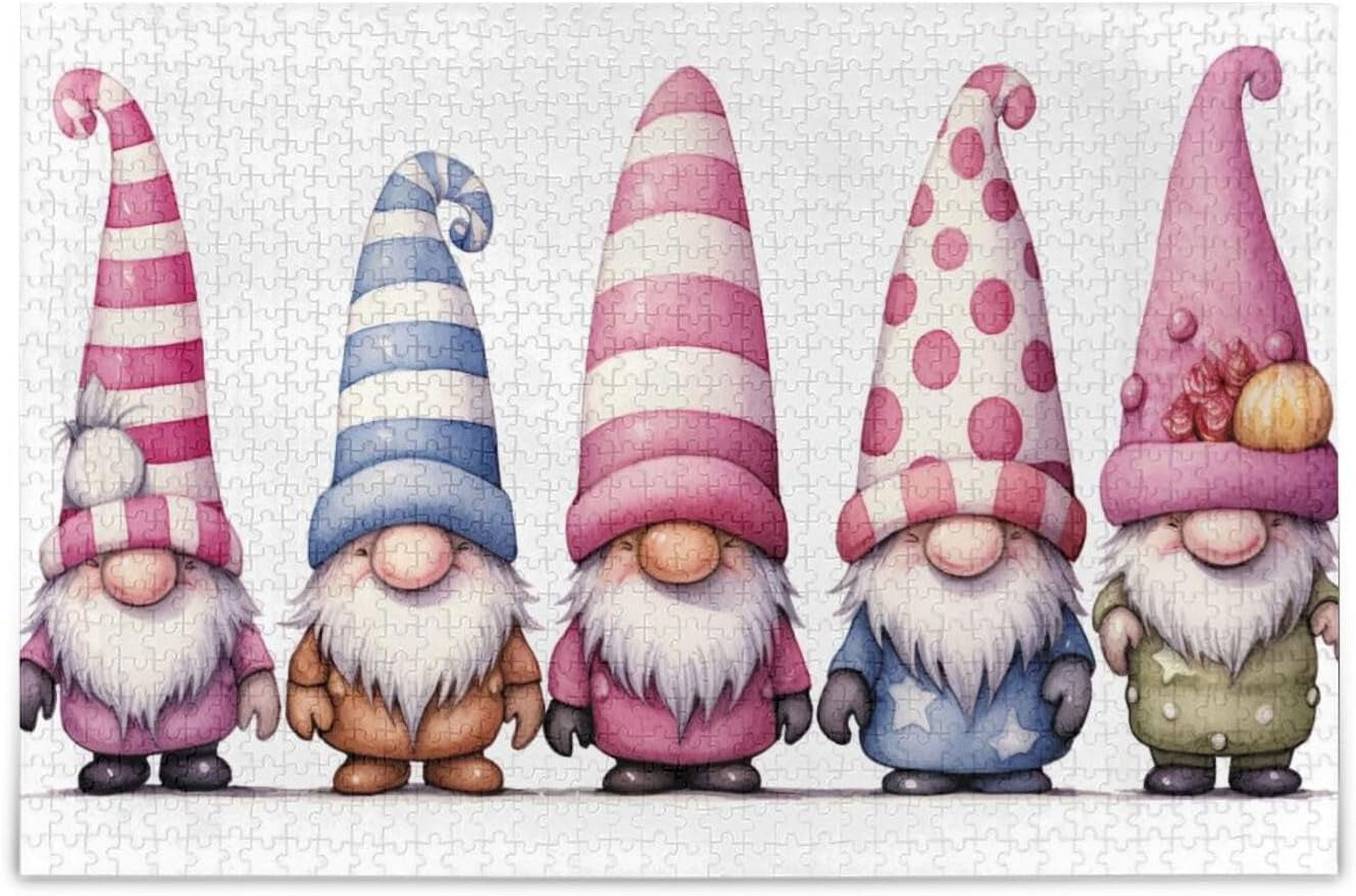 Cute Gnomes Jigsaw Puzzles for Adults 1000 Pieces, Puzzles for Adults ...