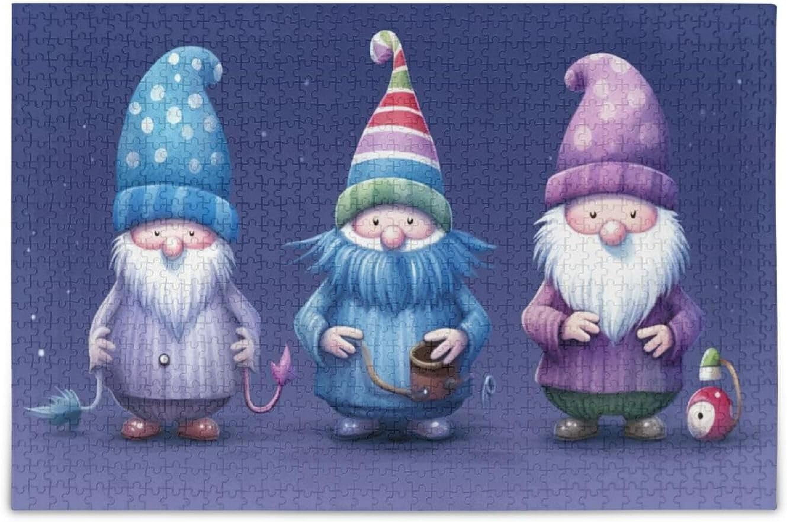Cute Gnomes Purple Jigsaw Puzzles 500 PiecesPuzzles for Adults Family ...