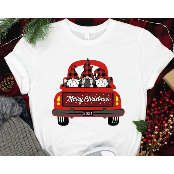 Cute Gnomes in Back of Truck Shirt, Gnomes t Shirt,Women , Trendy ...