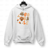 Cute Gooble Gooble Turkey Fall Letter Art Thanksgiving Holiday Cartoon ...