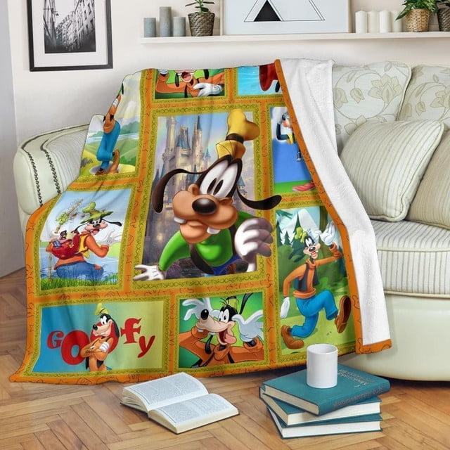 Cute Goofy For Bedding Decor Printed Fleece Blanket - Walmart.com