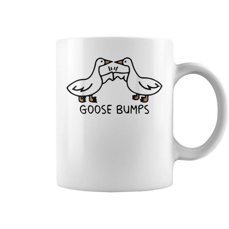 Cute Goose Bumps Goose Embroidery Geese Fist Bump Pun Coffee Mugs ...