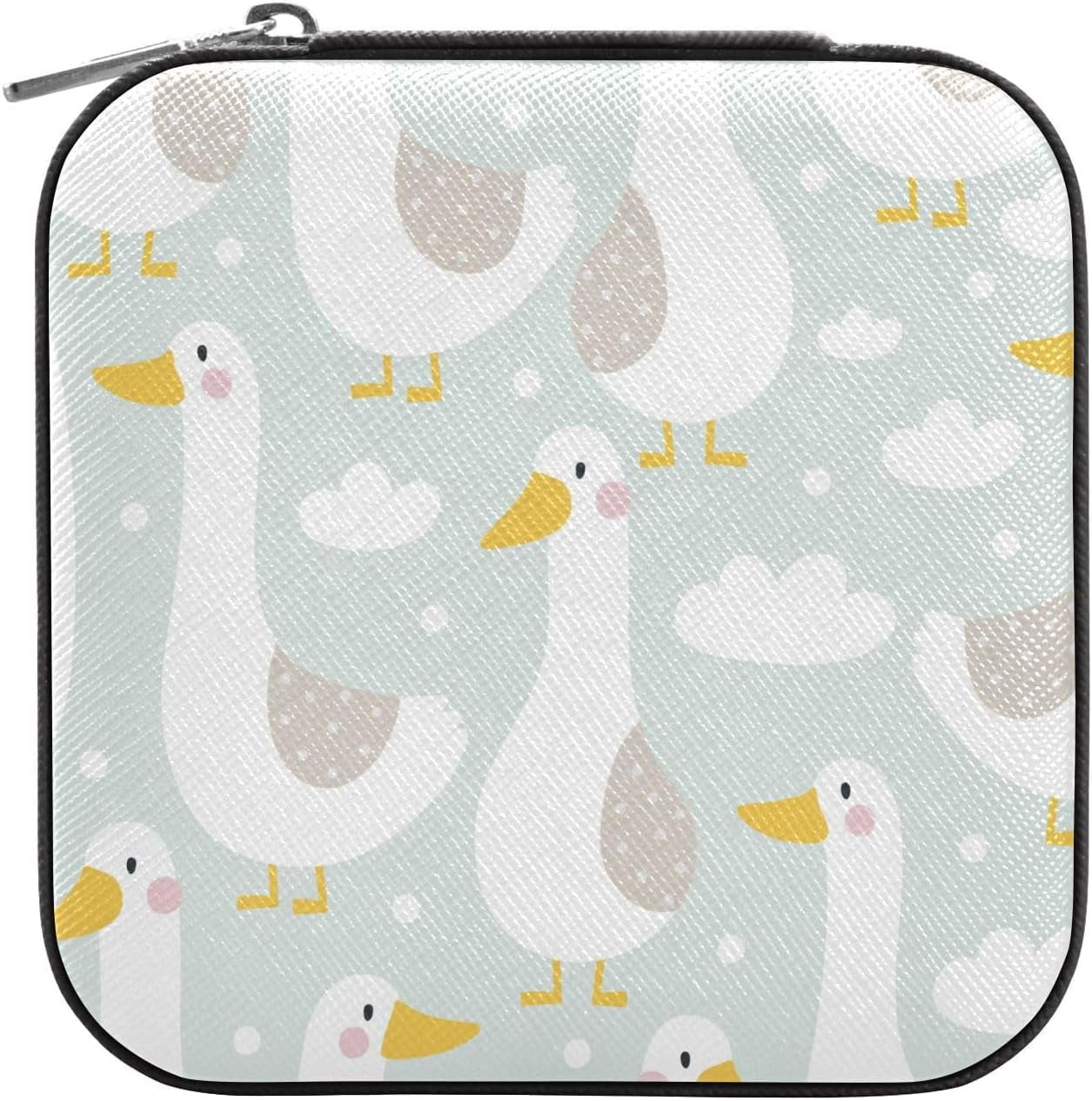 Cute Goose Jewelry Box Portable PU Leather Jewelry Mini Case with ...