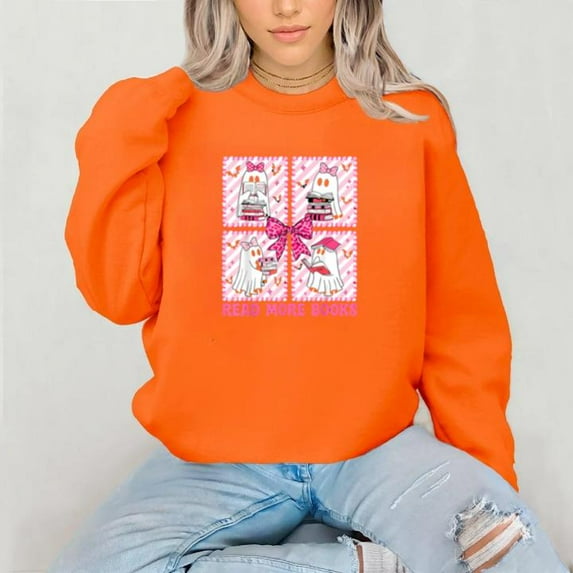 Cute Goose Read More Books Funny Ghost Halloween Teacher Pun Kid School ...