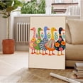 Cute Goose Wall Art Colorful Animal Illustration Floral Pattern Nursery ...