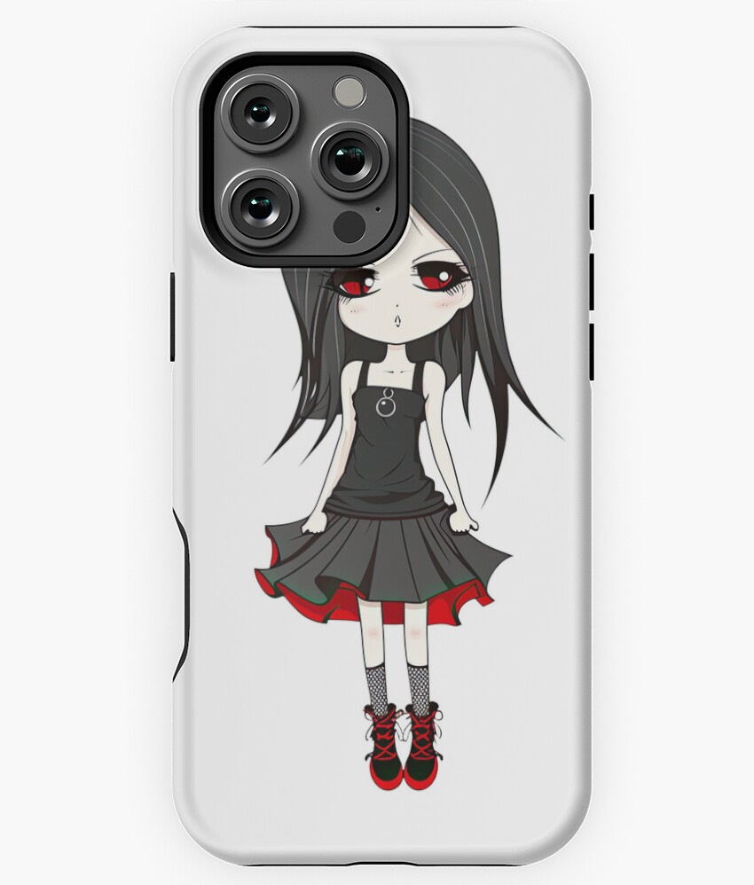 Cute Goth Girl Emo Style Aesthetic N6091 Phone Case for iPhone 17 16 15 ...
