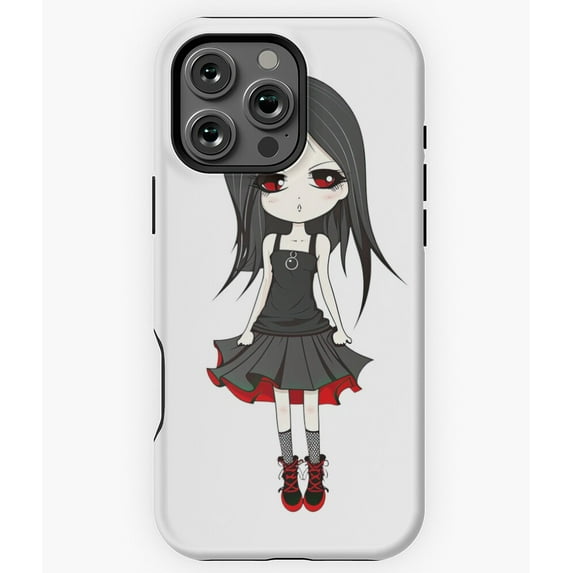 Cute Goth Girl Emo Style Aesthetic N6091 Phone Case for iPhone 17 16 15 ...
