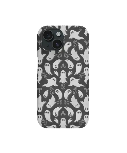 Cute Gothic Ghosts Spooky Halloween Phone Case for iPhone 16 15 14 13 ...