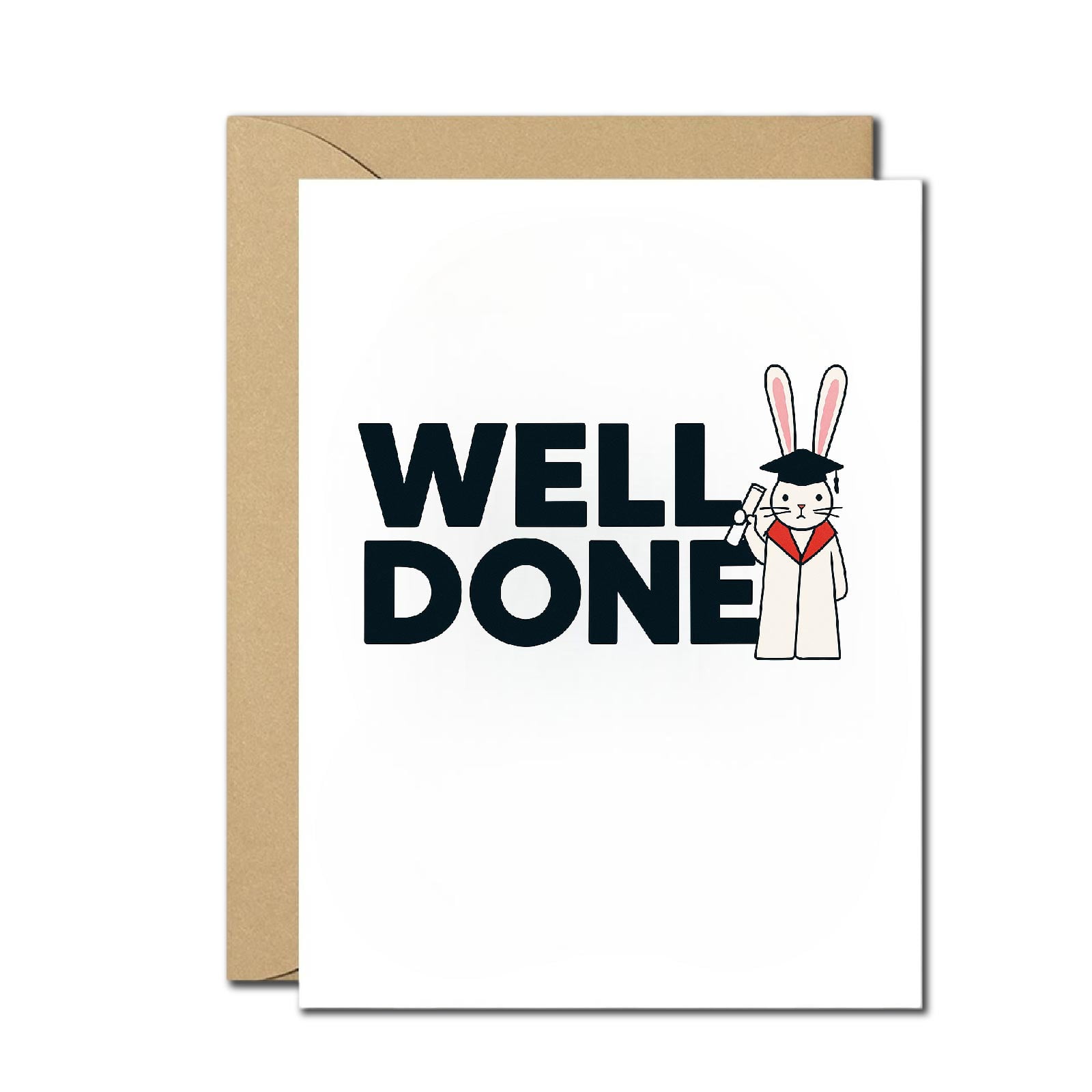 Cute Graduation Card – Well Done Bunny – Funny Animal Graduation ...