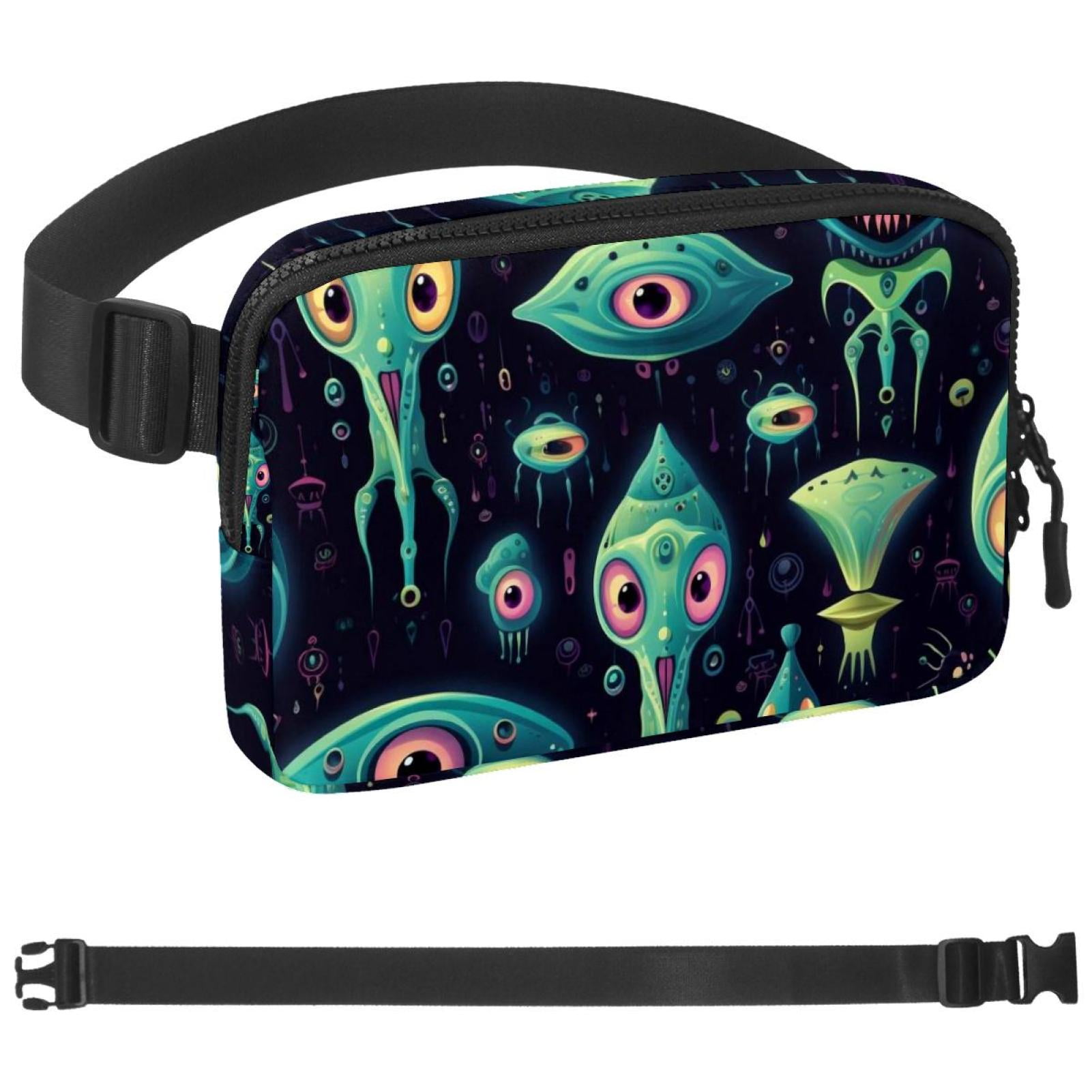 Cute Green Alien Unisex Style Fanny Pack: Fashion Waist Packs ...