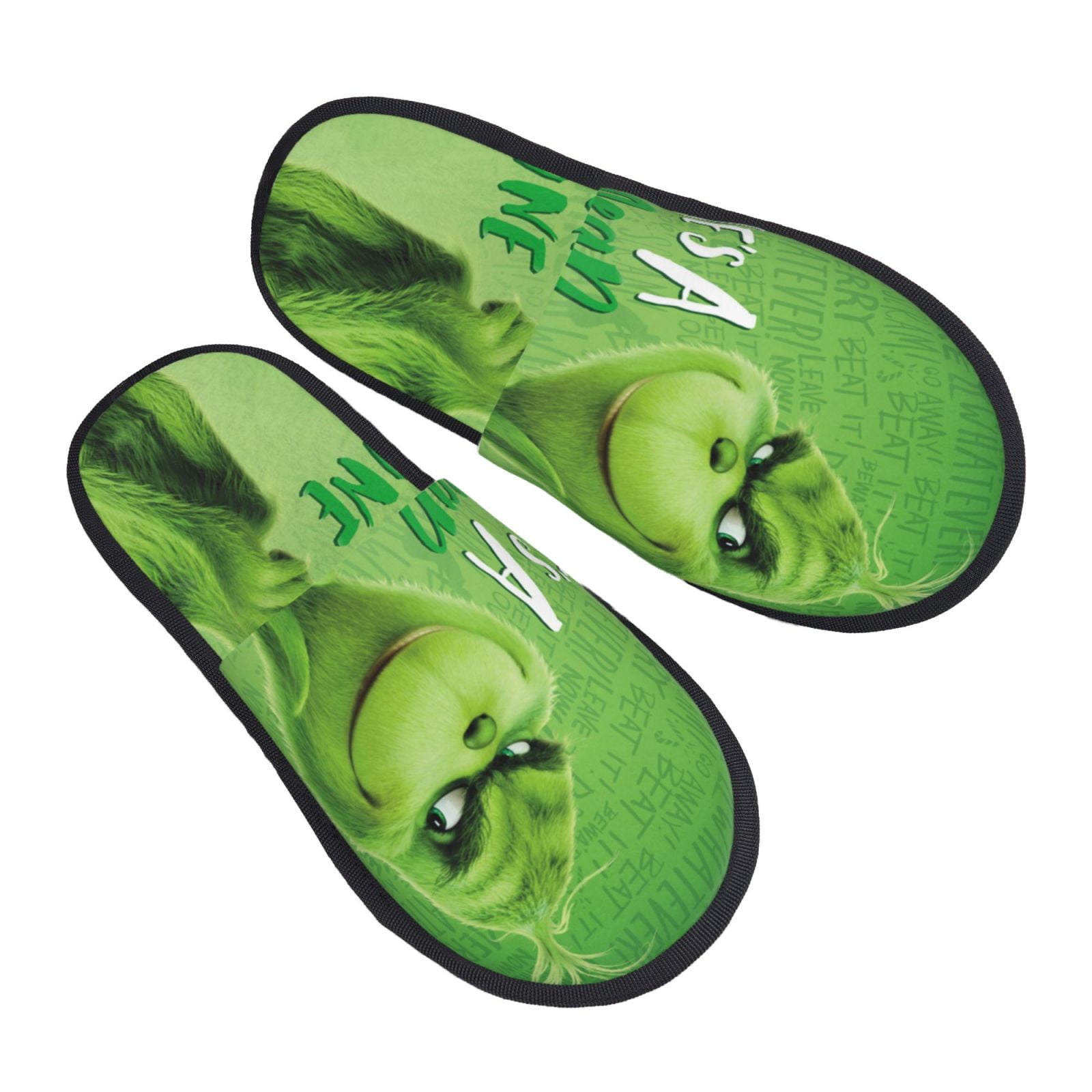 Cute Grin-ch House Cotton Slippers Slip-on Indoor Memory Foam House ...