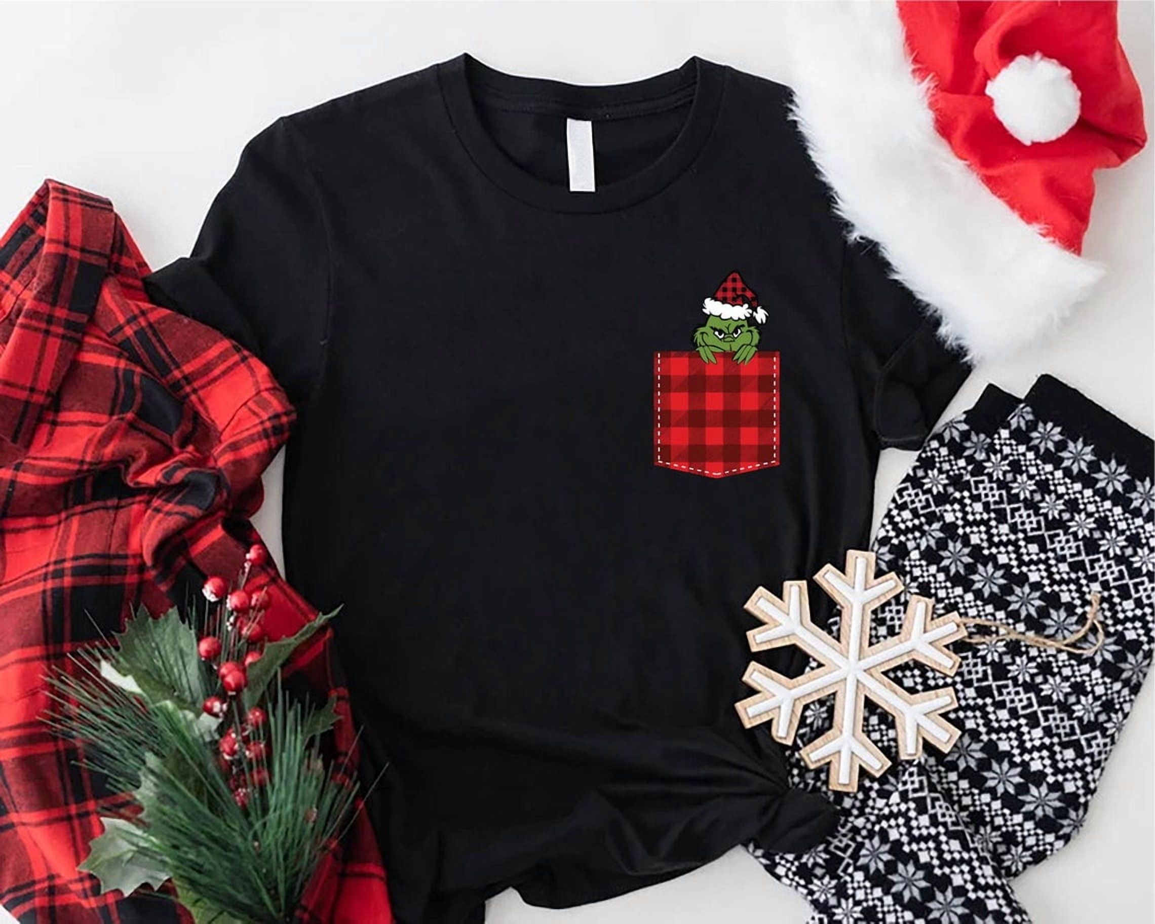 Cute Grinch Winter Holiday Shirt, Winter Holiday Pajamas Grinch T-shirt ...