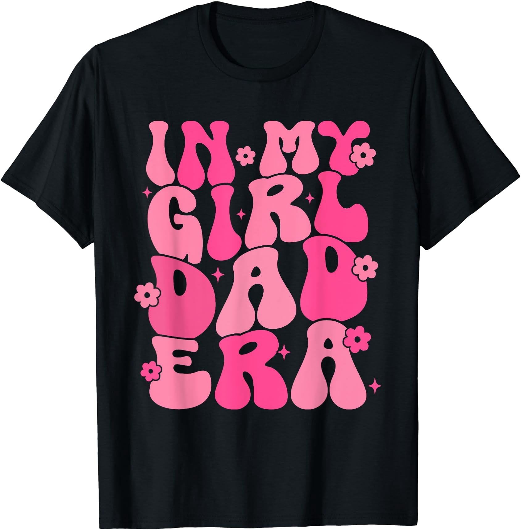 Cute Groovy Retro "In My Dad Era" Wavy Text T-Shirt for Fun Dad Style ...