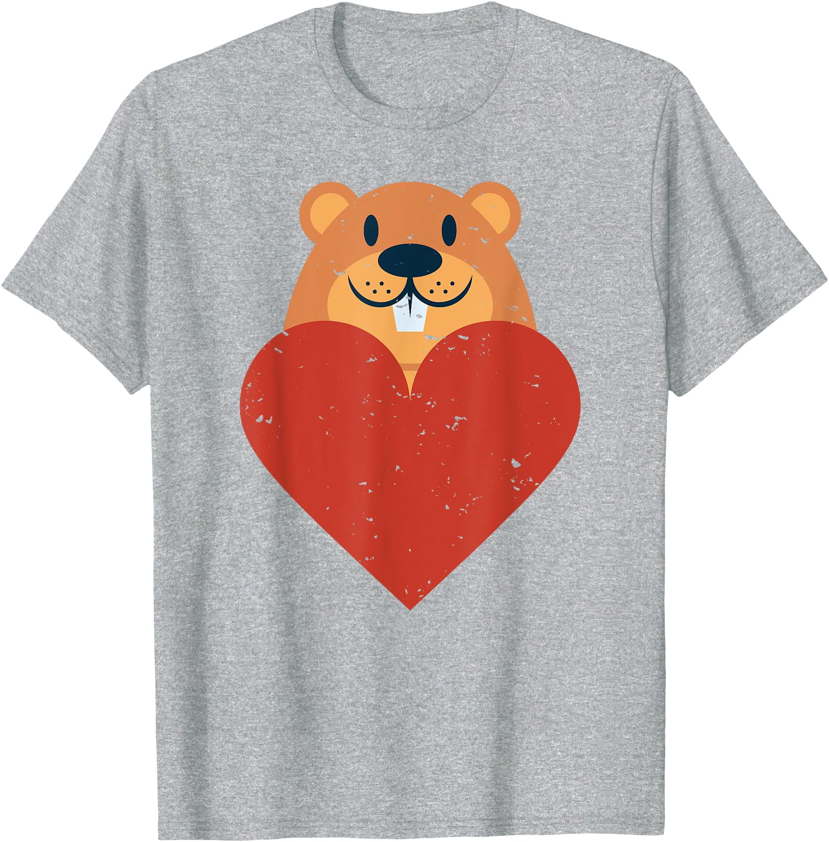 Cute Groundhog Day Heart Woodchuck Gifts Softstyle Unisex T-Shirt,Sport ...