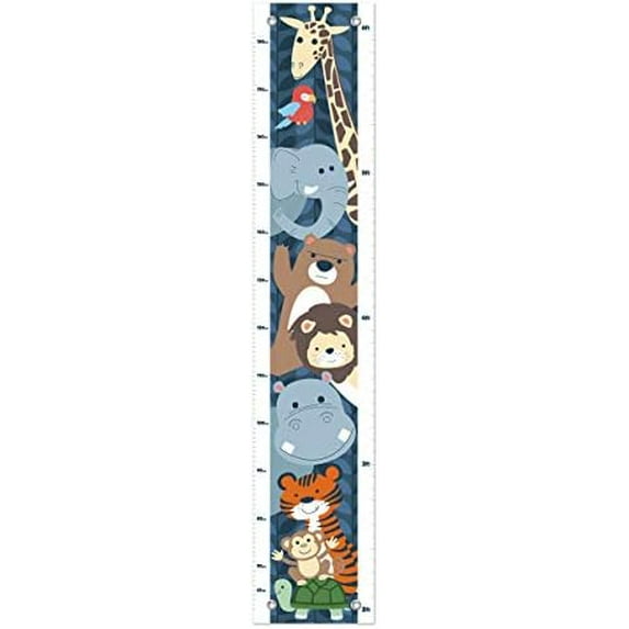 Cute Growth Chart Safari Theme Growth Chart for Height Measurement ...